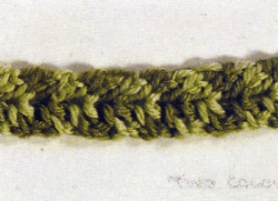 Kordeln und Blenden Stricken, Zackenblende, Zopfmusterblende